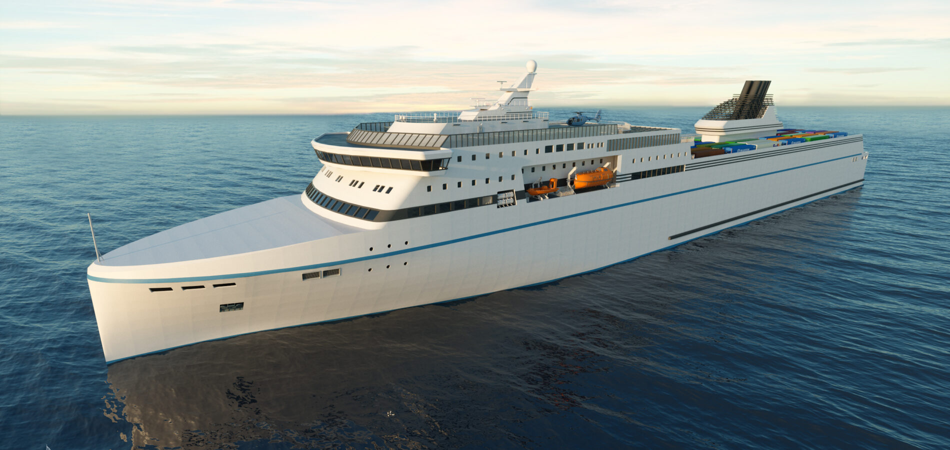 Knud E.Hansen Reveals Innovative 212-metre RoPax Ferry Design ...