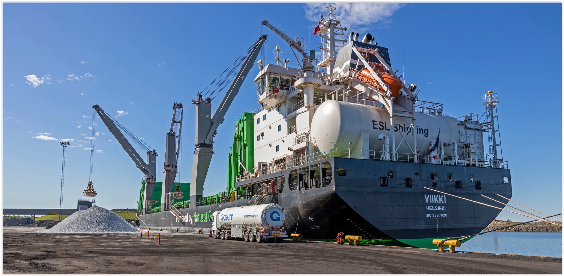 ESL Shipping first in Finland to use 100% renewable liquefied biogas in ...