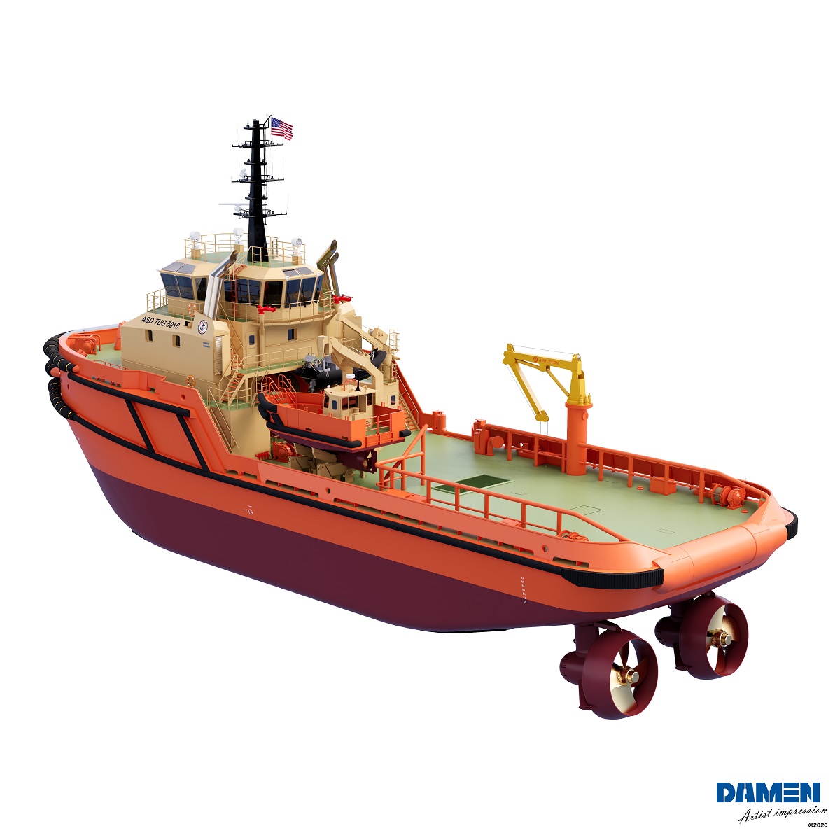 Damen to supply ASD Tug 5016 design to Edison Chouest Offshore ...